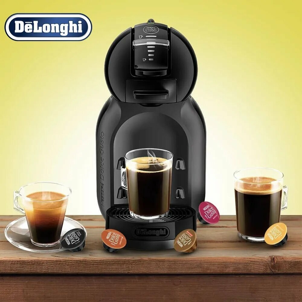 Nescafe Dolce Gusto Капсульная кофемашина DeLonghi Mini Me, черный