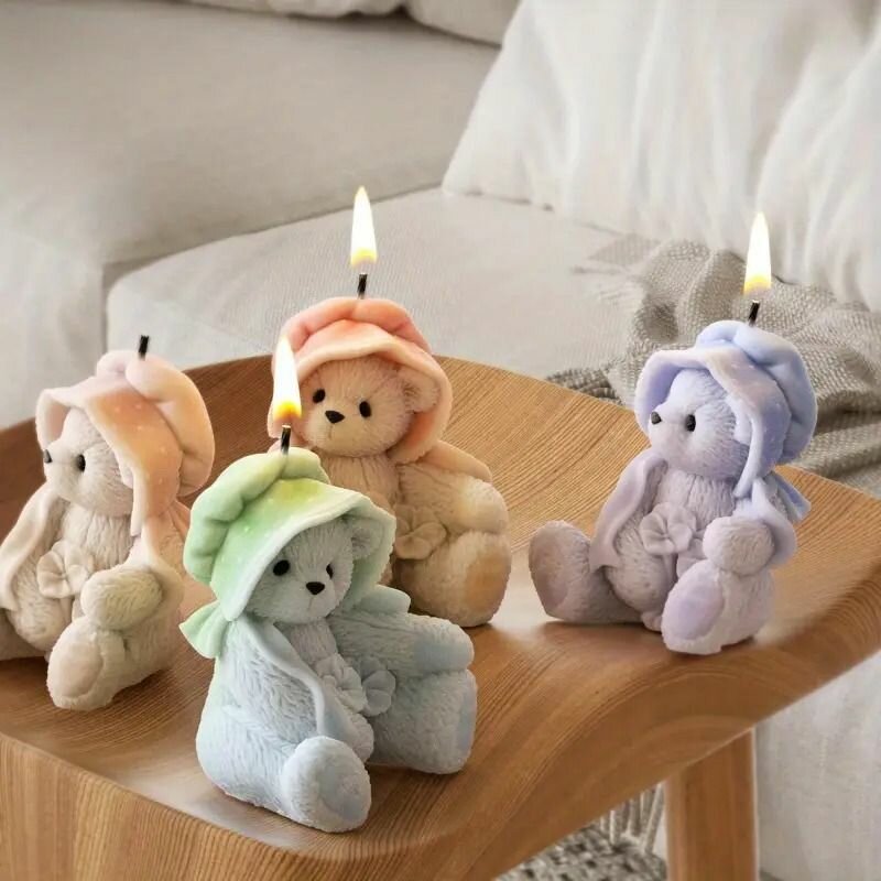 Формы для медведей. Форма для литья под давлением Медведь - силиконовые формы для литья под давлением, для домашнего декора и изготовления свечей. Форма Волна