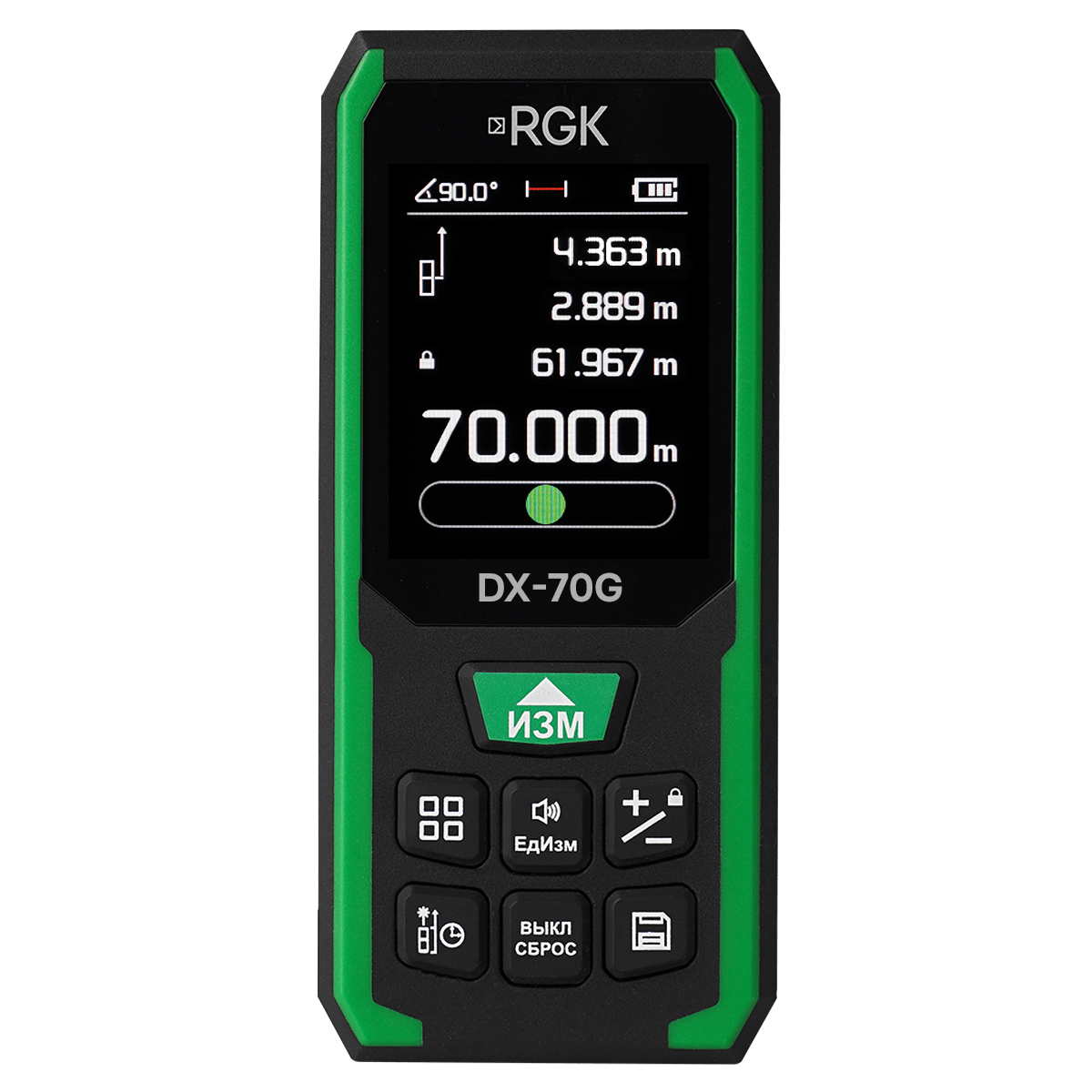 Лазерный дальномер RGK DX-70G 723405
