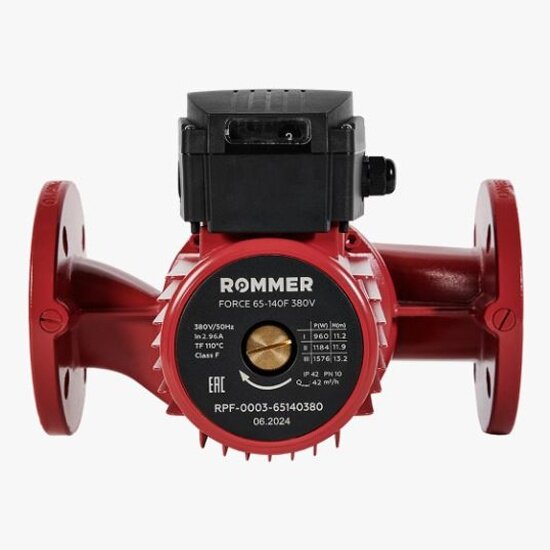 Циркуляционный насос Rommer FORCE фланцевый трехскоростной 65-140F 380V