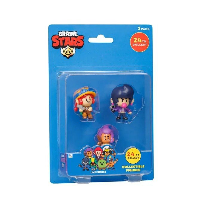 Коллекционная фигурка Brawl Stars, Джесси, Биби и Шелли, (5см), (BRW2020B)