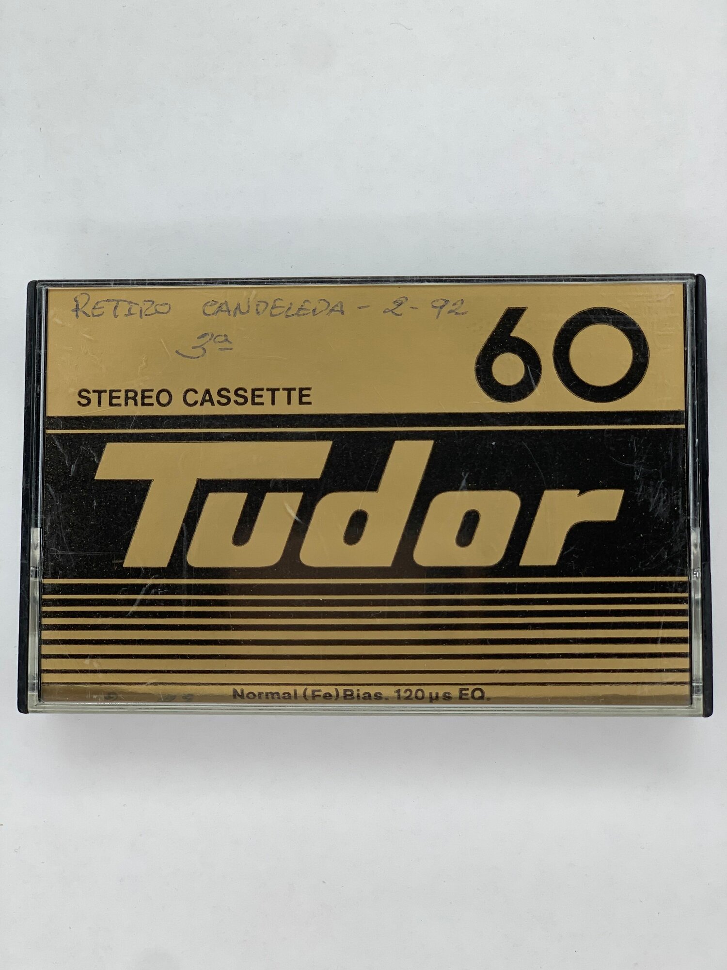 Аудиокассета Tudor C60 от испанского производителя Pilas Secas Tudor S.A. до 1980 г. выпуска
