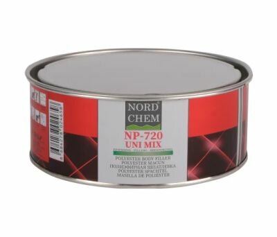 Шпатлевка NORDCHEM NP-720 UNI MIX PUTTY 2К 3 в 1 зеленая 1кг
