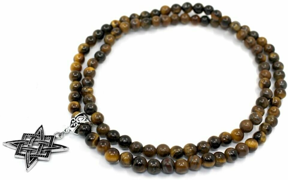 Бусы, тигровый глаз