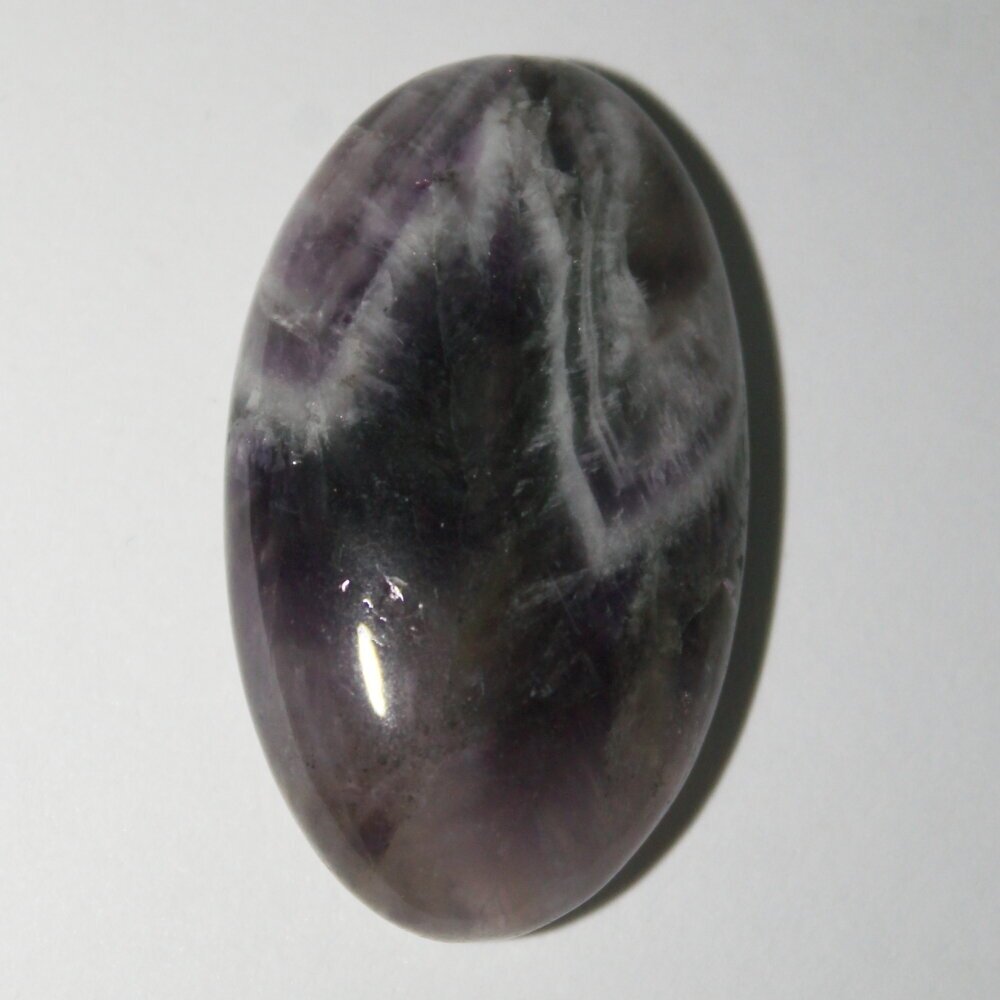 Коллекционный кабошон Аметист Шеврон, 33х19х6 мм, Шеврон, "True Stones"