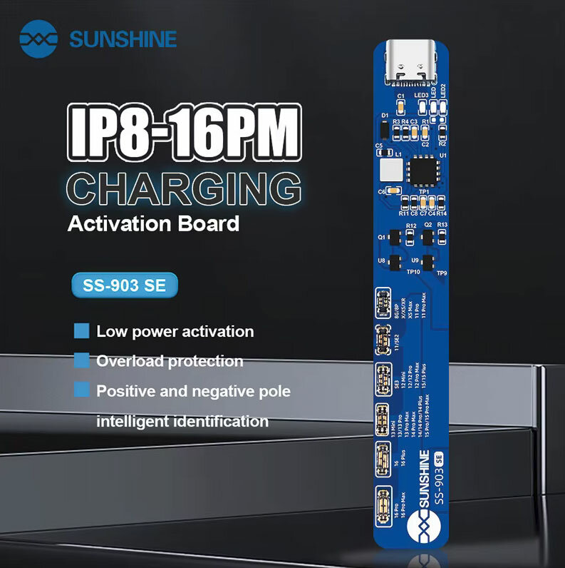 Плата активации зарядки аккумулятора для IPhone 8-16 Pro Sunshine SS-903 SE