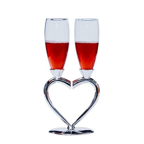 Свадебный бокал, ручная работа, невеста, жених, тост, флейта, свадебные аксессуары, подарок на День Святого Валентина, бокал.