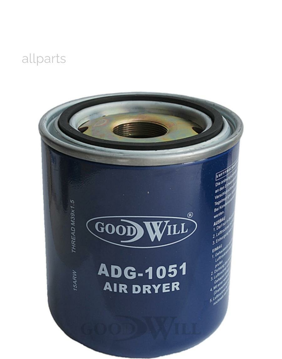GOODWILL ADG 1051 Фильтр влагоотделителя IVECO, DAF, MAN, MERCEDES-BENZ, RENAULT TRUCKS GOODWILL ADG 1051