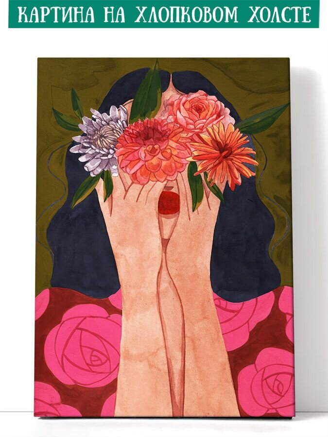Картина на хлопковом холсте -Картина/Чувство, на подрамнике, 100% хлопок