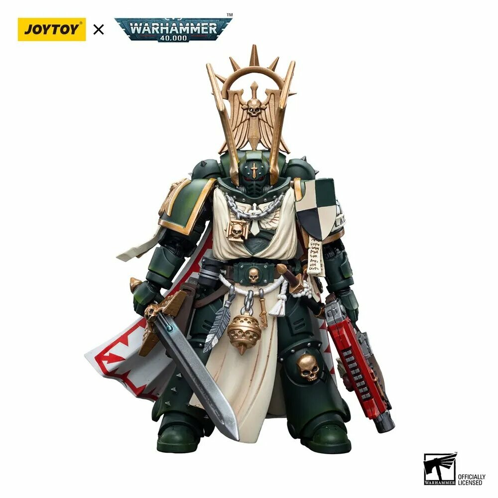 Подвижная фигурка JOYTOY Warhammer 40K 1/18 Action Figures Dark Angels Master Lazarus Model Toy Gift Free Shipping