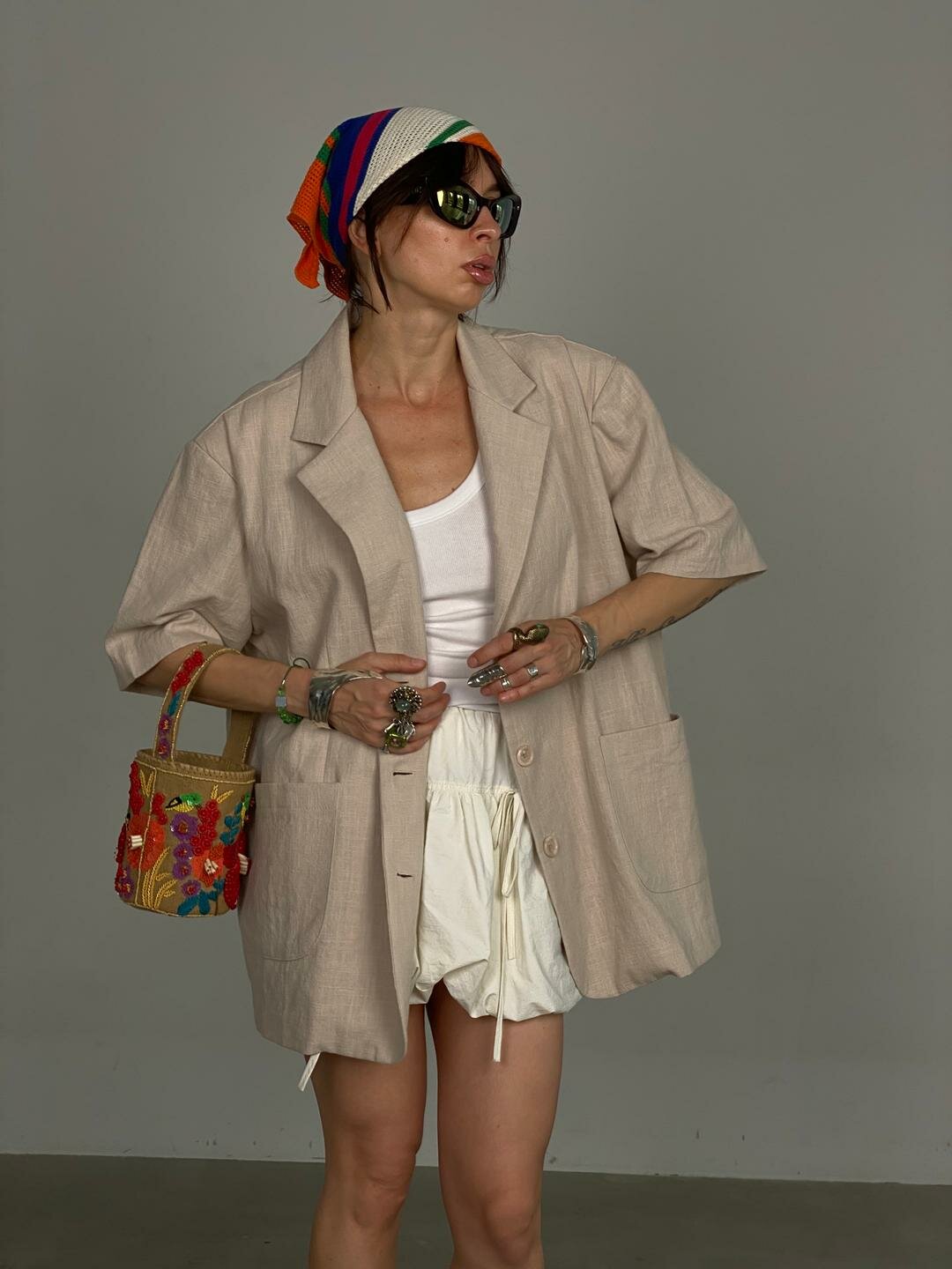 Пиджак женский оверсайз