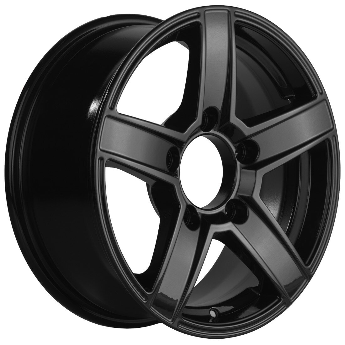Колесный диск Khomen Wheels KHW1614 6,5x16 5x139,7 ET35 98,5 Black литой для автомобиля