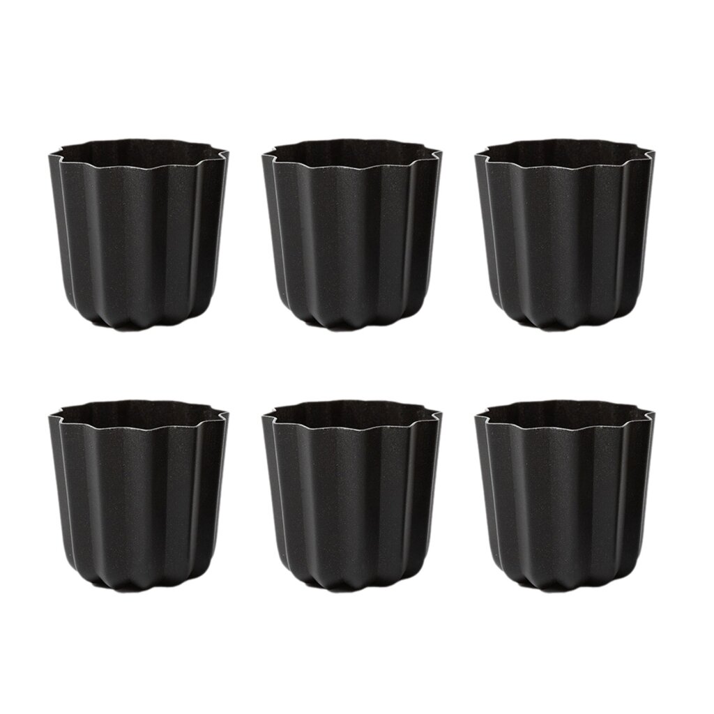 6шт Каннеле Десертные Формы Для Кексов Лоток Для Выпечки Из Алюминиевого Сплава Инструмент Для Украшения Кондитерских Изделий