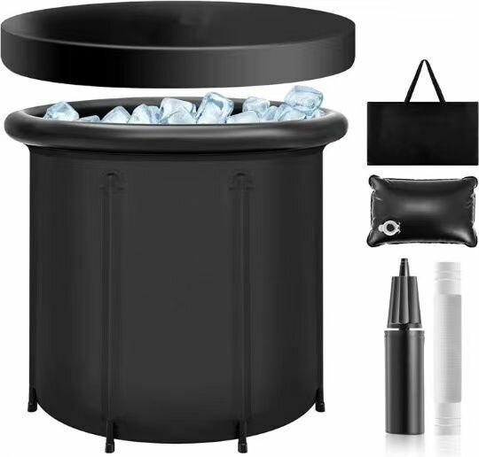 Складная ванна для детей и взрослых. Купель для бани пластиковая. Банный чан.