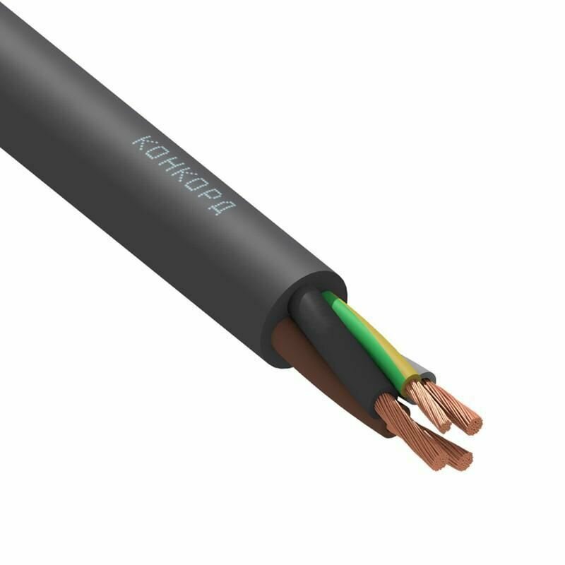 Кабель гибкий КГтп-ХЛ 3х10+1х6 ГОСТ холодостойкий Конкорд 9235 (10 Метров)