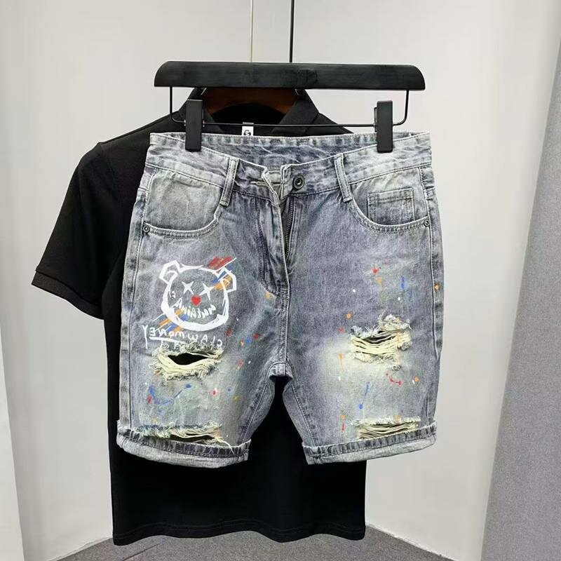 Rong CH Шорты с эффектом тай-дай – американский стиль, Размер_30