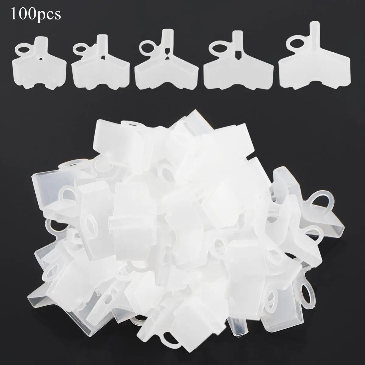 100 шт. 1 #2 #3 #4 #5 # смешанный крючок Защитная крышка для рыболовных тройных крючков Чехлы для рыболовных крючков