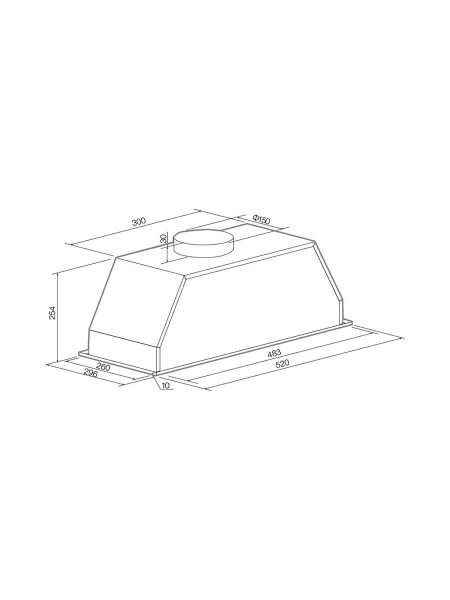 Встраиваемая вытяжка Graude LB 52.0 E