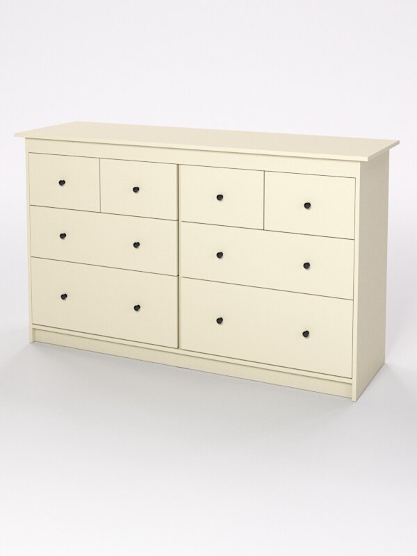 Комод хемнес с 8 ящиками, Крем Вайс. Производитель товара - компания Westcom.