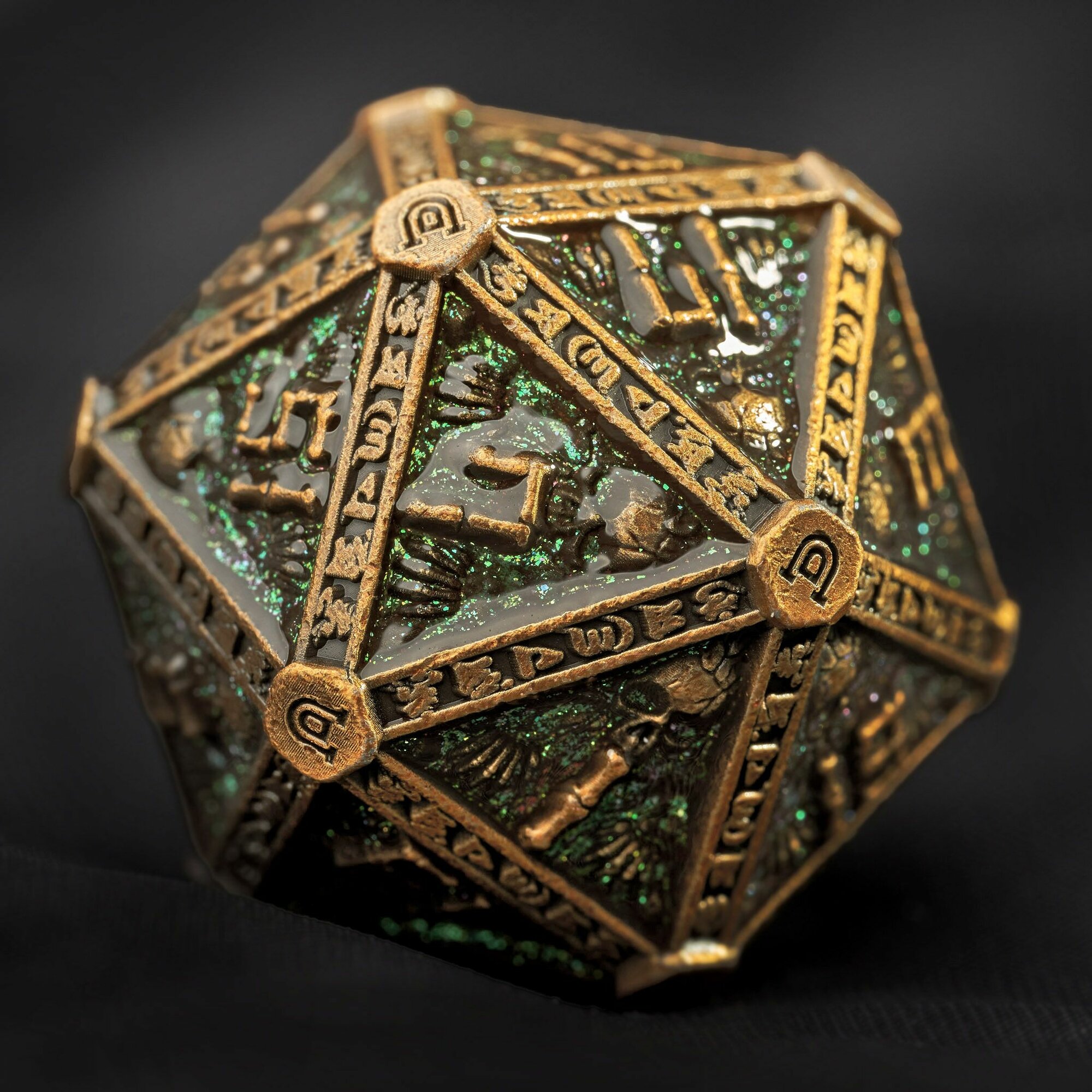 Кубики для DnD (ДнД) 7 шт Металлические , Кости игральные Дайсы, Классический набор дайсов Dungeons & DragonsРолевая игра , undead, настольные игры
