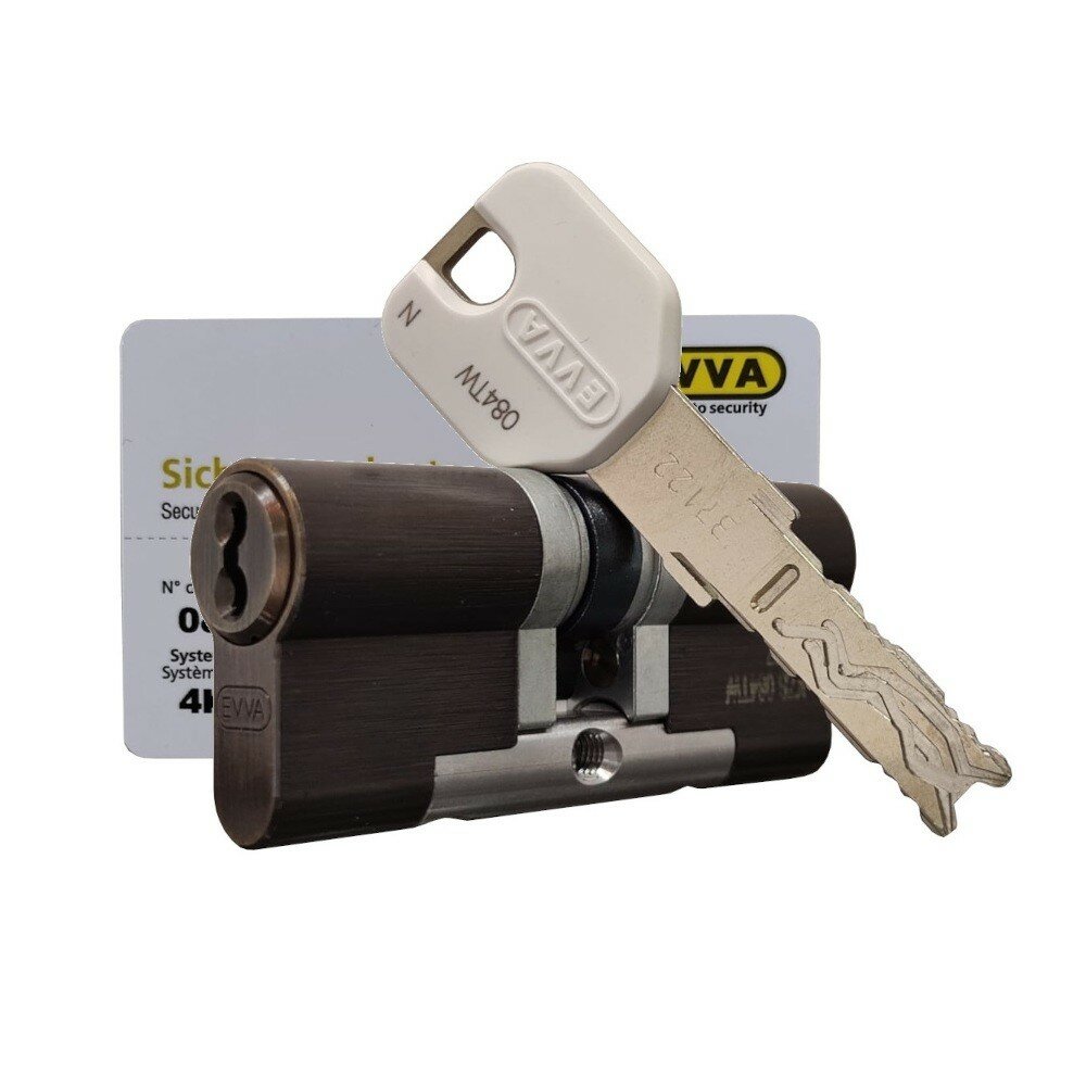 EVVA Цилиндровый механизм EVVA 4KS (72)31/41 ключ/ключ, бронза