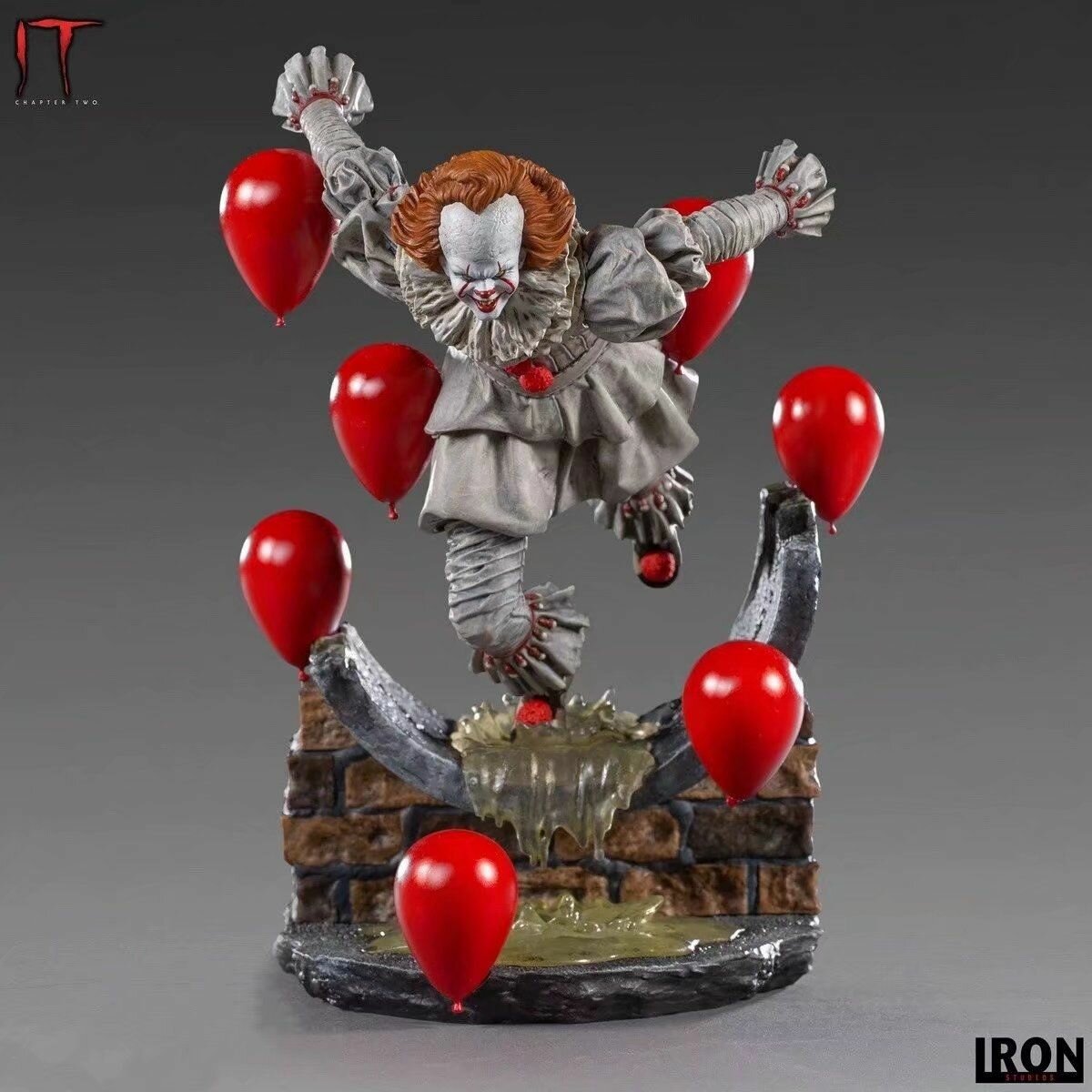 Коллекционная фигурка аниматроник клоун Пеннивайз из фильма Оно(коробке28cm)