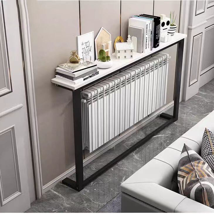 Консольный деревянный столик compact wood, за диваном, ширина 120 см, глубина 20 см, высота 80 см