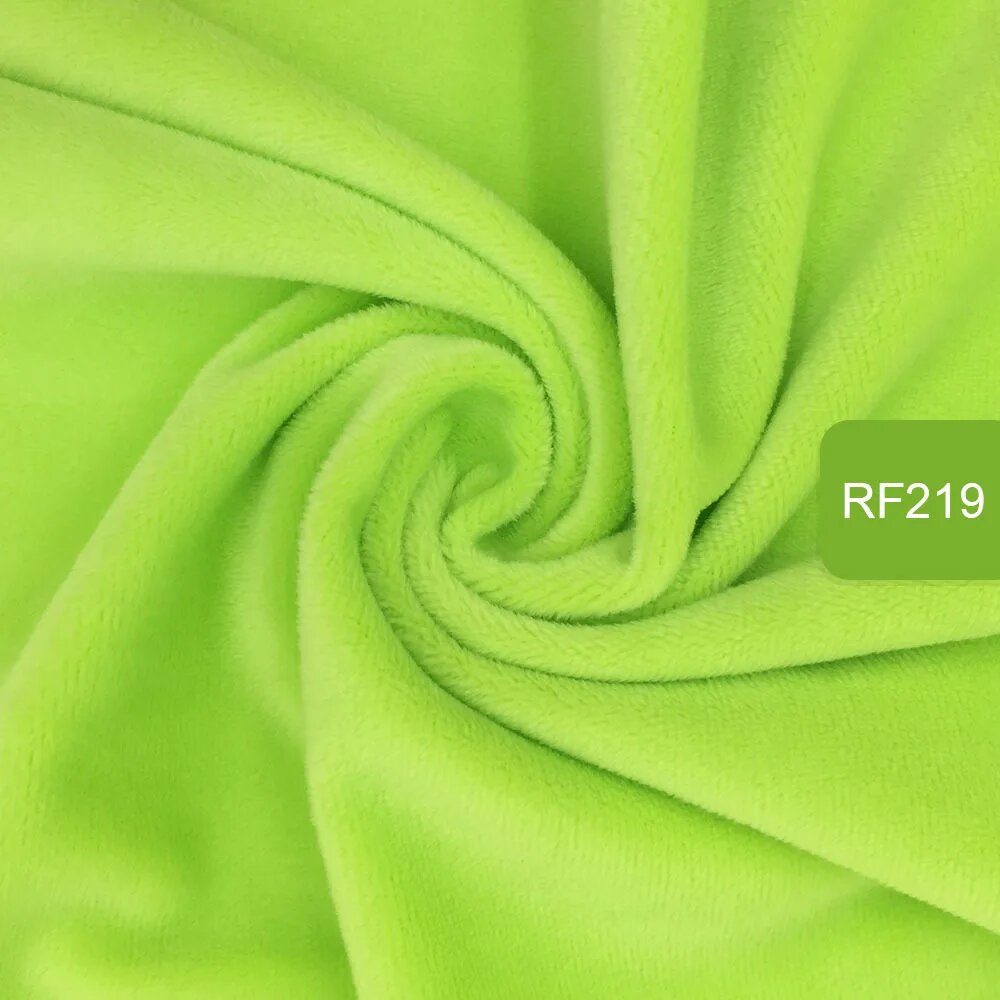 Плюшевая ткань ZYFMPTEX 45x50 см Зеленый, RF08