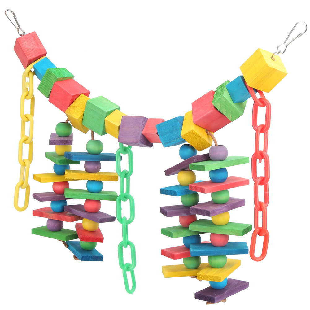 Игрушка Для Птиц: Деревянная И Пластиковая С Крюком Высокая Устойчивость К Клюву - Многофункциональная Игра Для Перьев И Гриза Безопасность И Экологичность For Попугаев