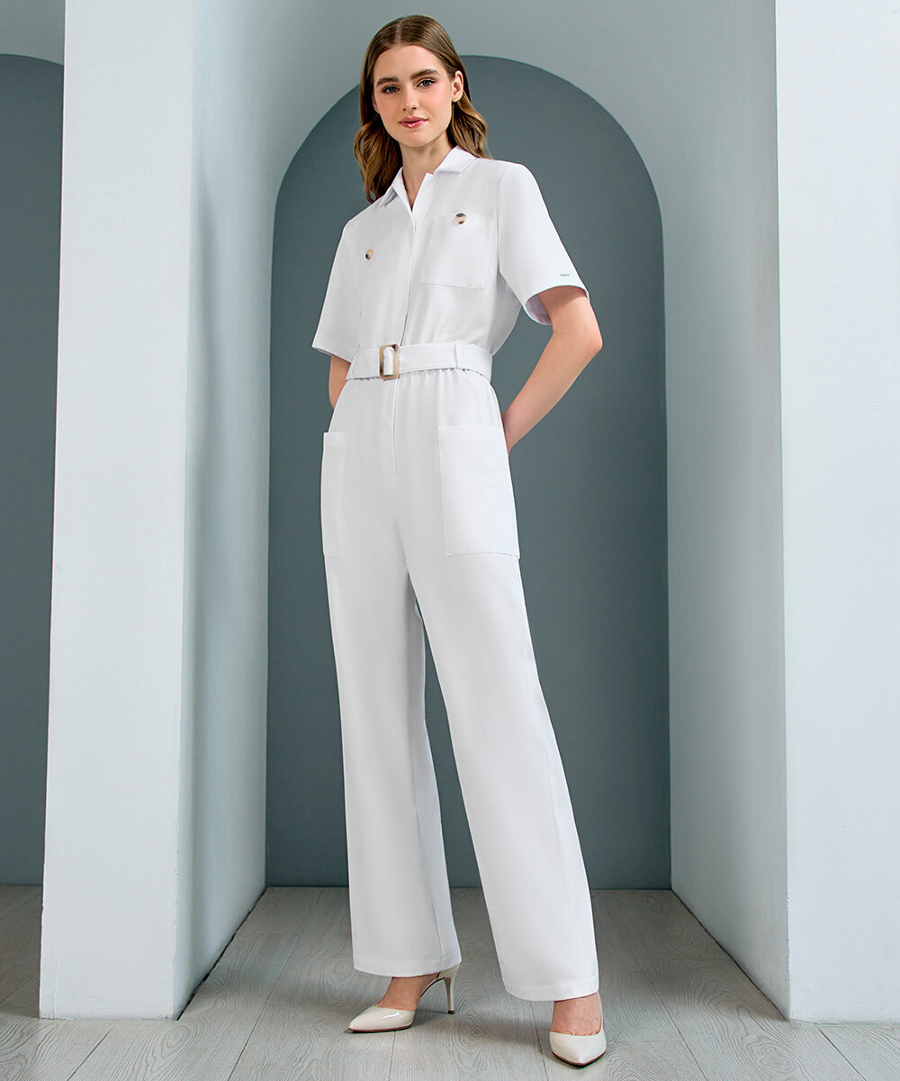 ENIGMA комбинезон женский 425005 (42, Белый)