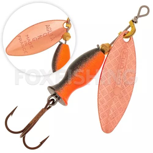 Блесна вращающиеся Mepps Aglia Long Heavy №1 8гр. #CU NR/OGE