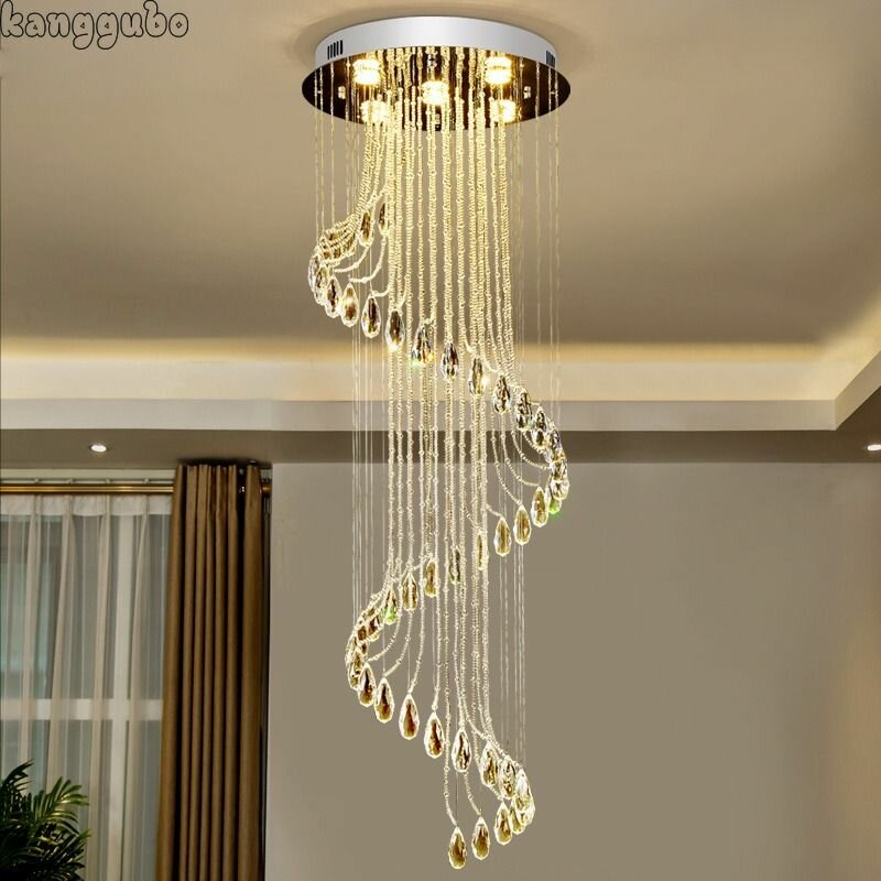 Люстра потолочная светодиодная Хрустальная люстра, лофт/лестница