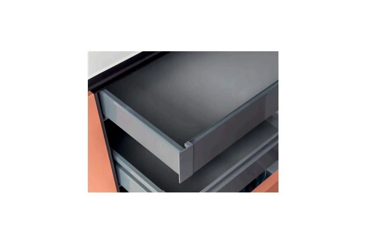 Hafele Matrix box S комплект крепежа для фасада внутреннего ящика серый H135 мм 552.70.697