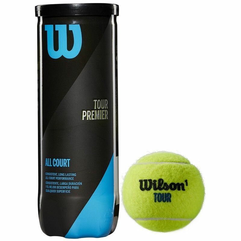 Мячи теннисные Wilson Tour Premier All Court WRT109400, одобрен ITF, упаковка 3 шт