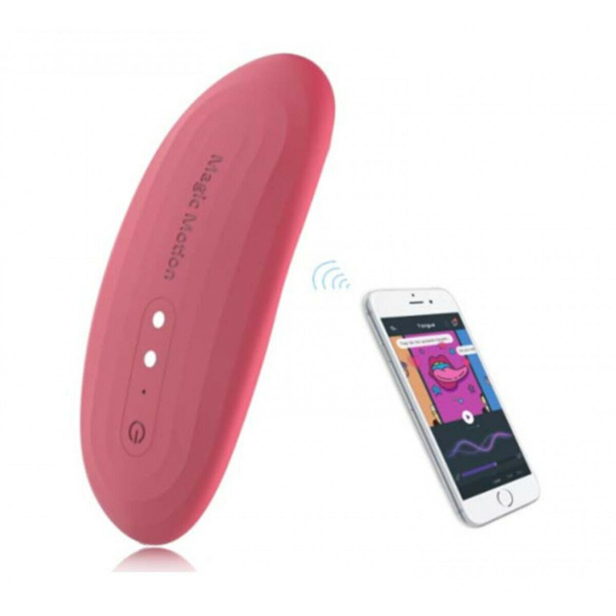 Вибратор Magic Motion Nyx, красный, 9 см для женщин клиторальный волновой бесшумный дистанционный