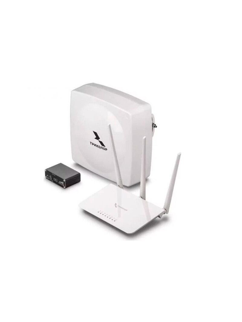 Усилитель сигнала Триколор TR-4G/injector-15kit белый (046/91/00055152)
