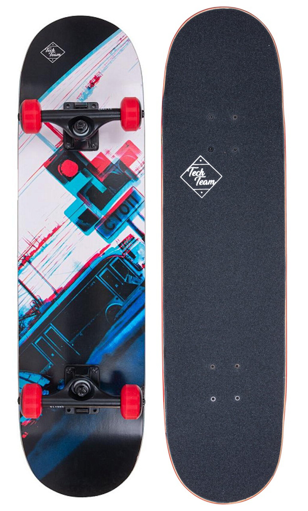 Скейтборд Tech Team "Switch" 31x8, до 100кг, Abec 7, - 2023 Stop