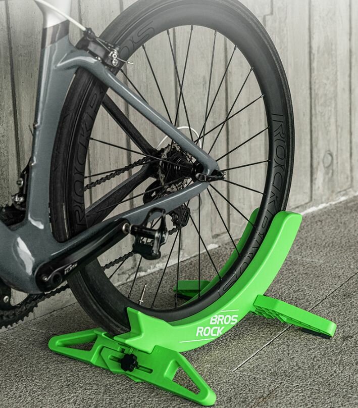 Подставка для велосипеда ROCKBROS Active, велопарковка унивресальная, регулируемая, напольная, стойка для хранения, Зеленый
