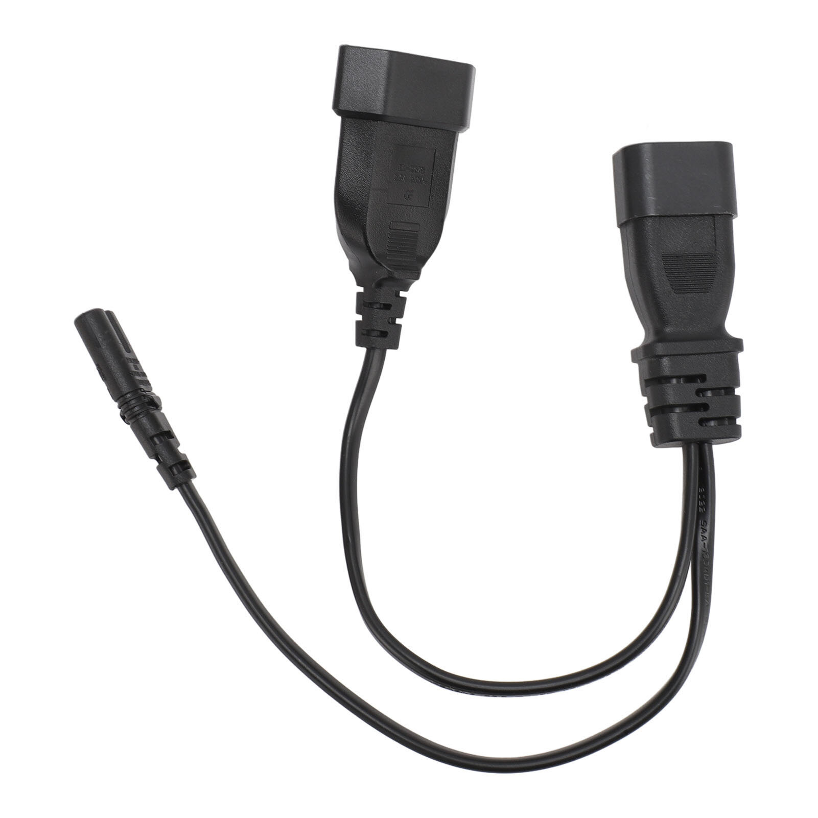 Разветвитель C14 на C7 EU4.0, сетевой кабель с одним разъемом IEC 320 "папа" и "мама", длина кабеля 1 фут.