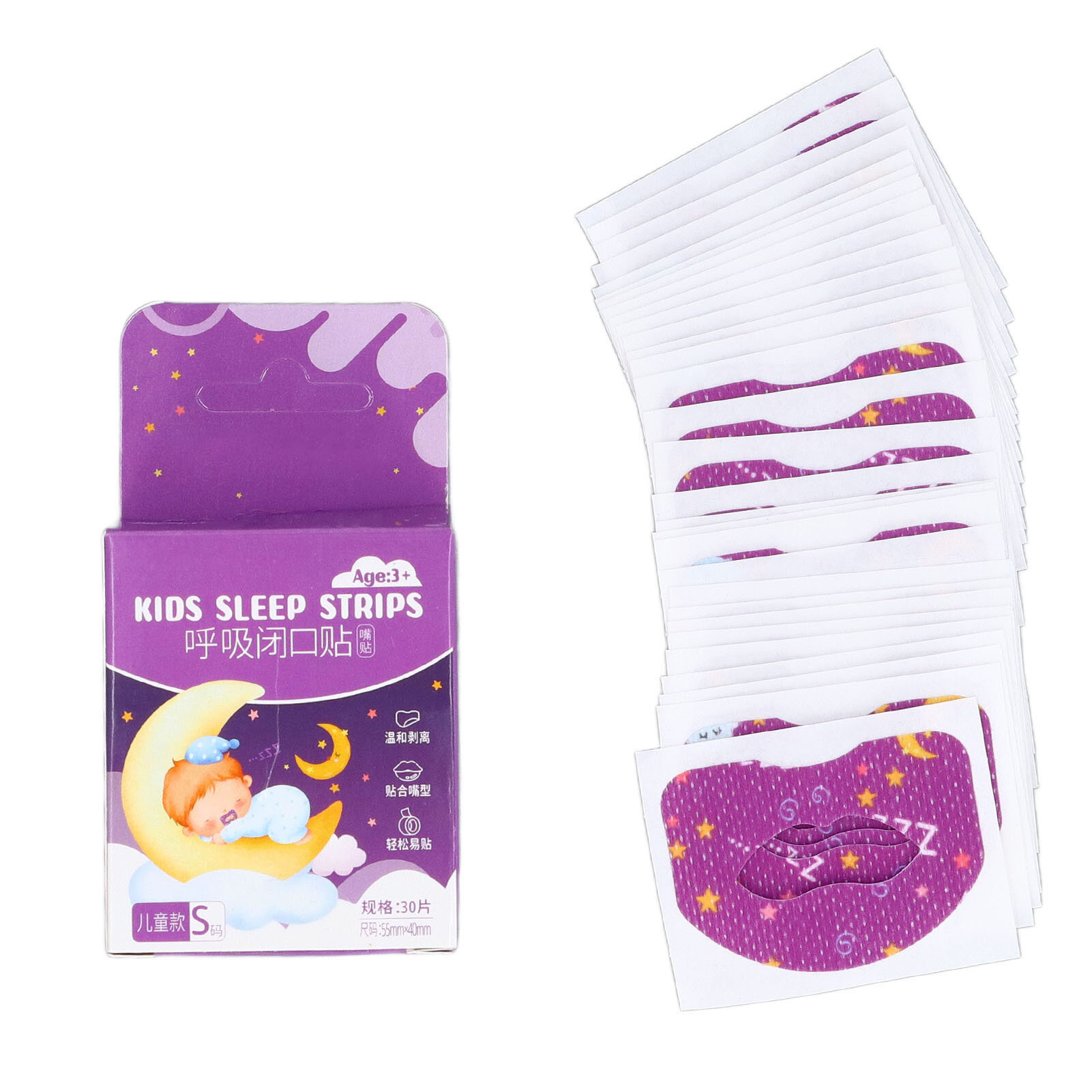30 шт. полоски для рта дышащие мягкие адгезивные пластыри для улучшения носового дыхания ротовые сон для путешествий семьи