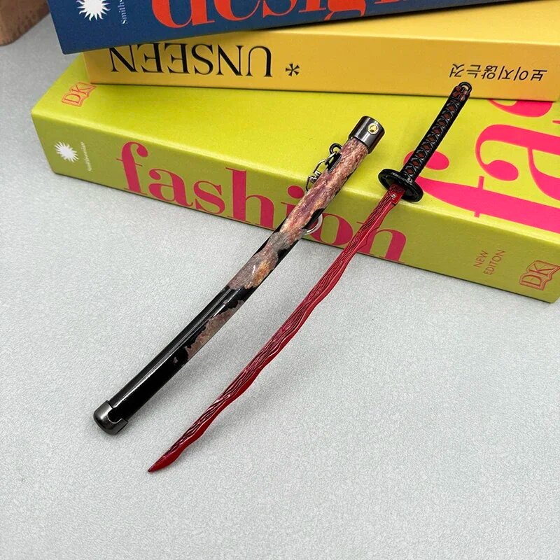 26 см брелок Rivers of Blood Okina ER, игровая периферия, 1:6, всплывающий набор мечей Катана, реплика, миниатюрное украшение для дома, оборудование, игрушка