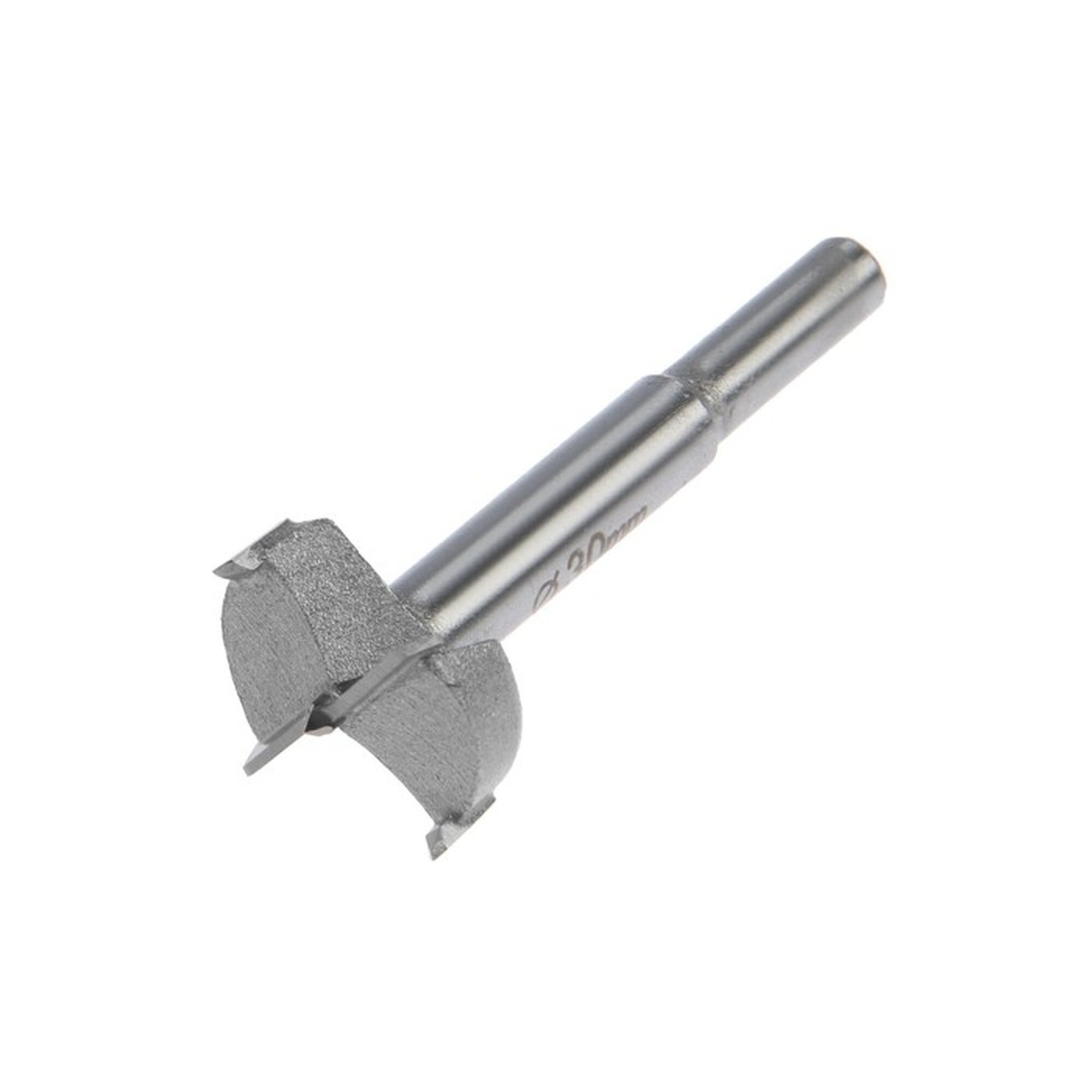 Сверло Форстнера тундра, твердосплавные пластины, цилиндрический хвостовик, 30 мм