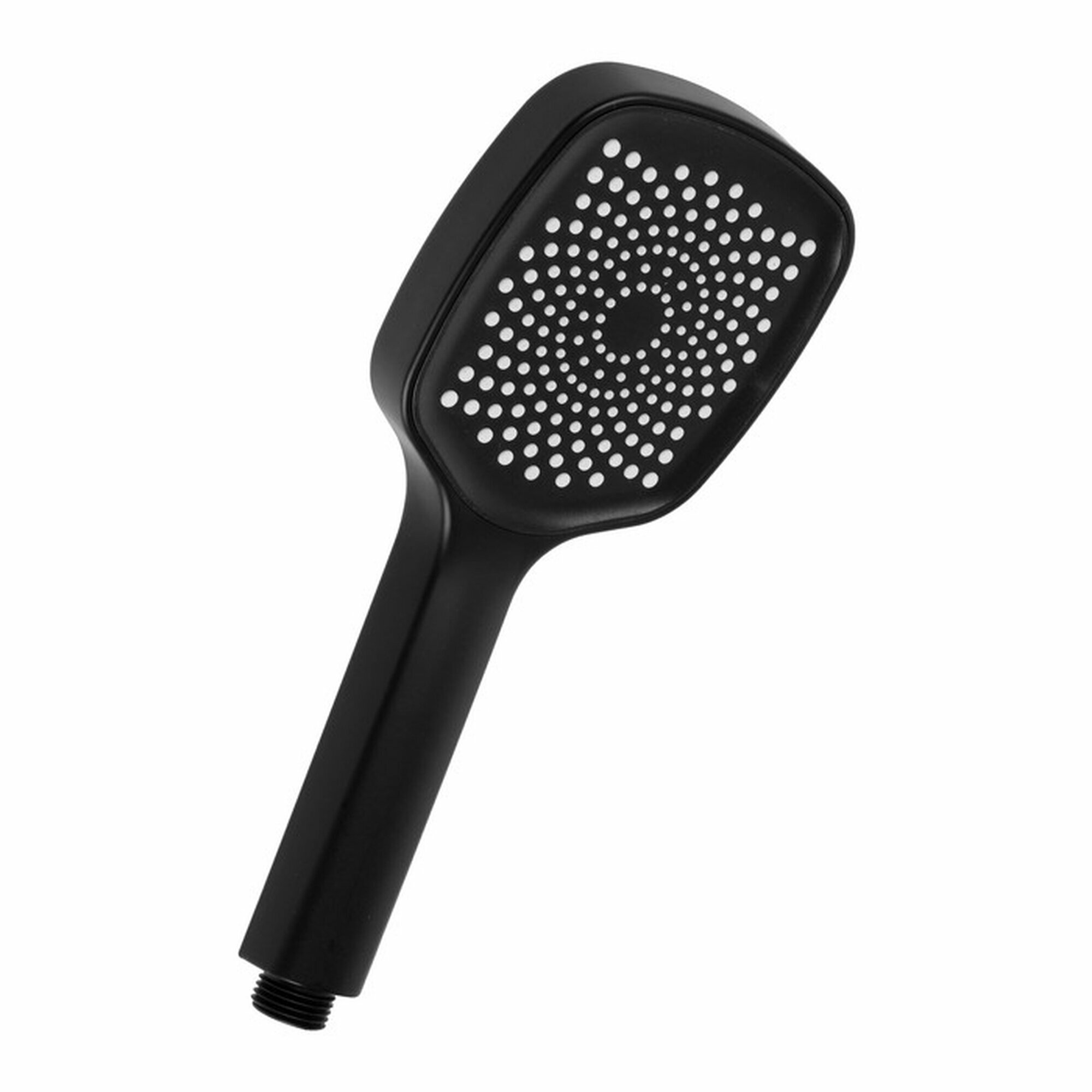 Душевая лейка ZEIN Z3534, квадратная, черная, пластик, 1 режим, 115мм