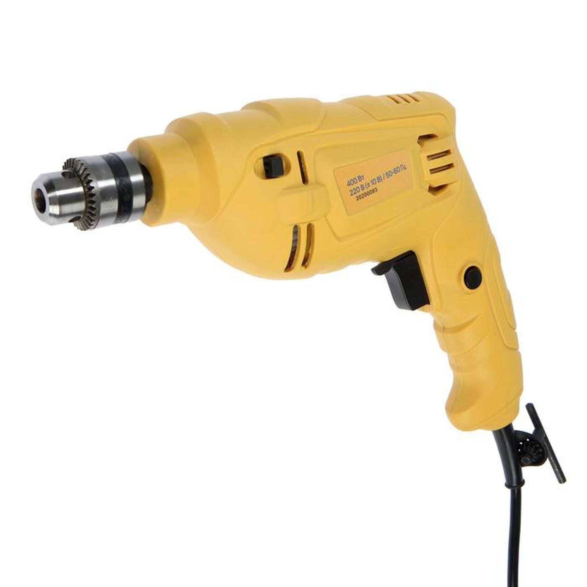 Дрель ударная тундра, патрон ЗВ до 10 мм, 400 Вт, 3000 об/мин, 48000 ударов/мин