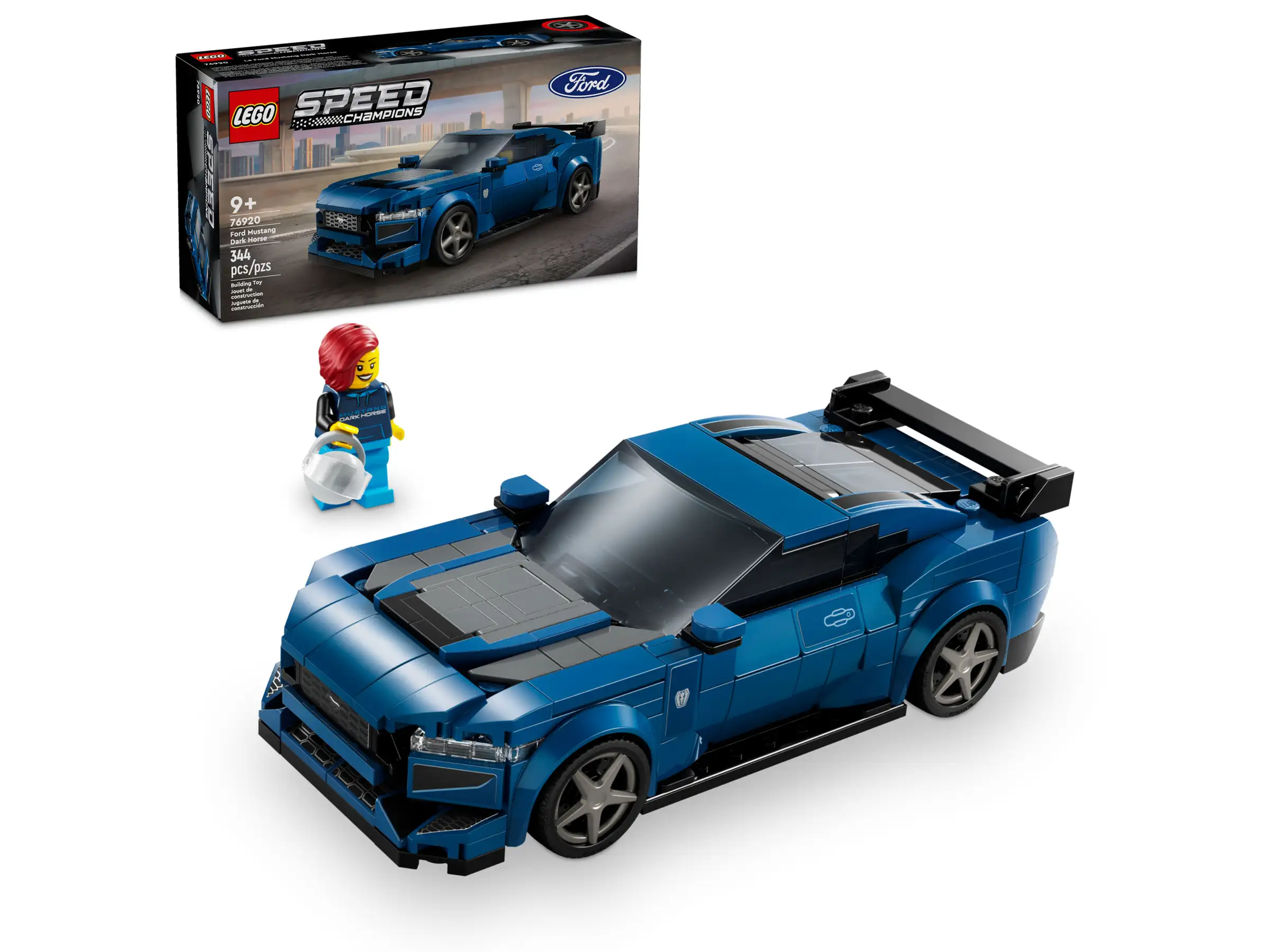 Конструктор LEGO Speed Champions 76920 Спортивный автомобиль Ford Mustang Dark Horse, 344 дет.