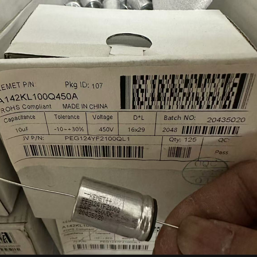 KEMET PEG124 серии 450V10UF медный вывод осевой аудио фильтрации электролитические конденсаторы 10UF 450V 1шт цена