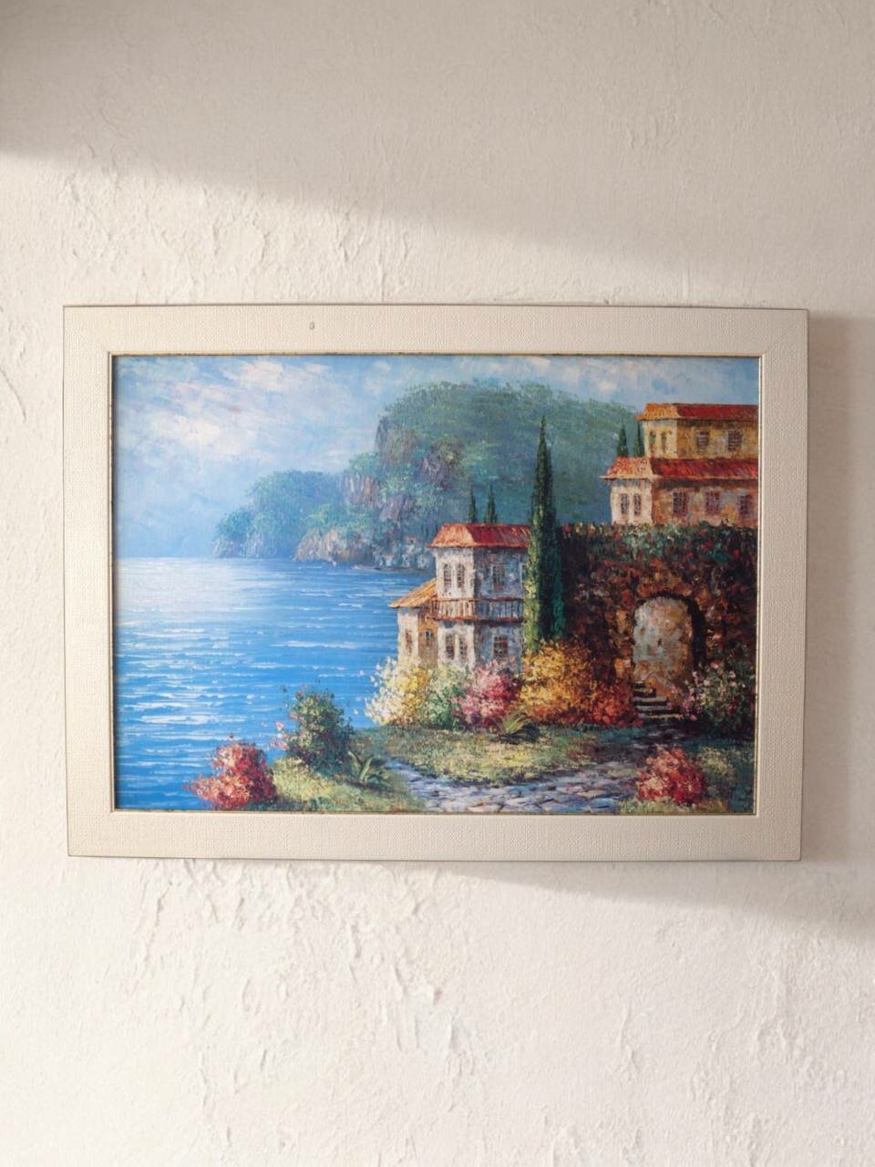 Картина "Средиземноморский пейзаж", в раме, цифровая печать, 50x70 см