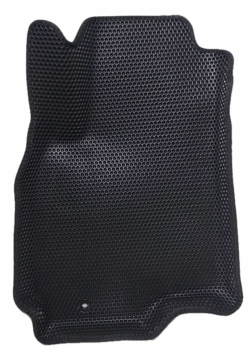Водительский 3D ковер для Mitsubishi Lancer 9. Цвет Черный/Черный