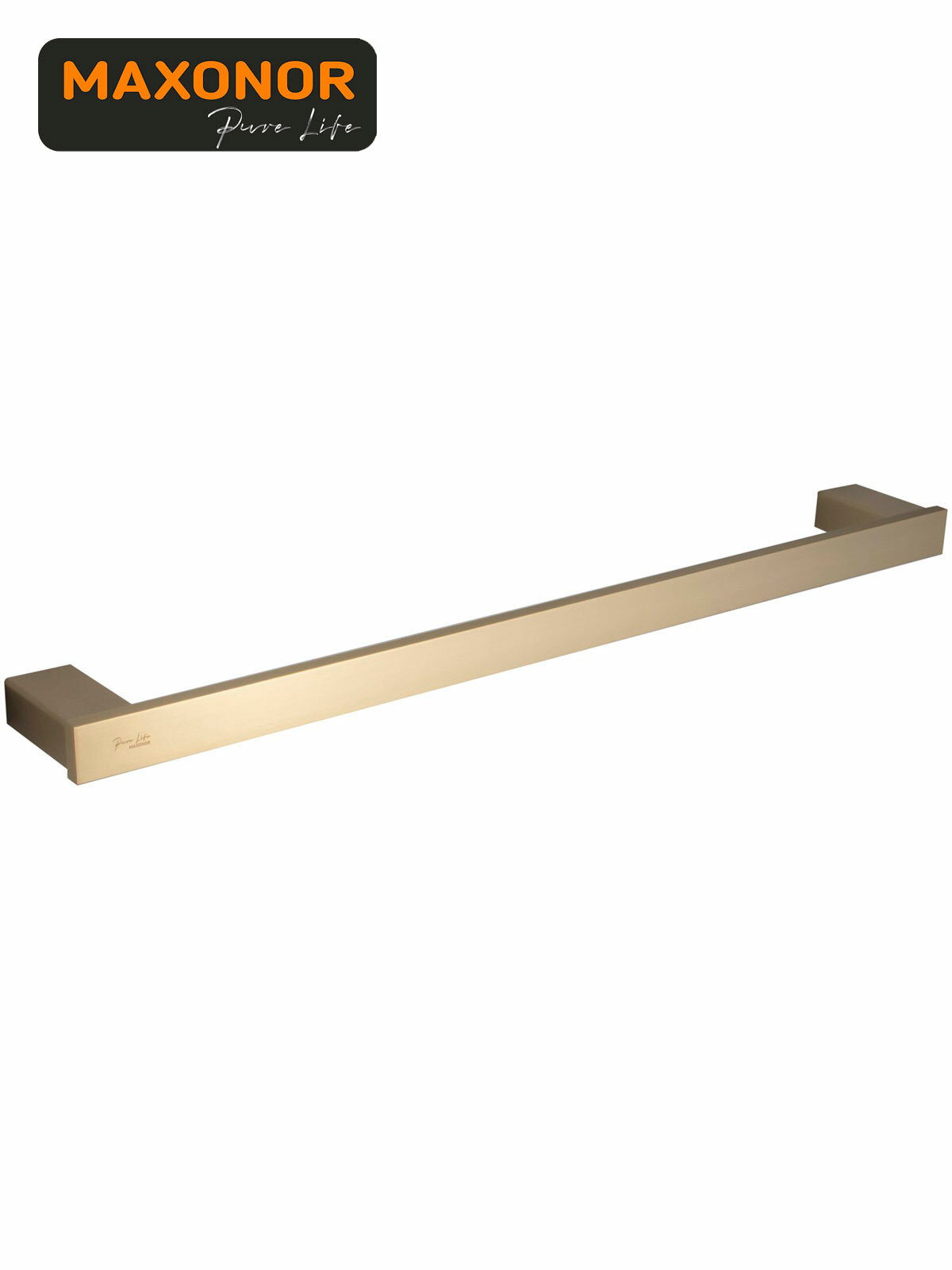 Держатель для полотенец в ванную Maxonor Pure Life ALMA PL1809-1-6 золото матовое Нержавеющая сталь