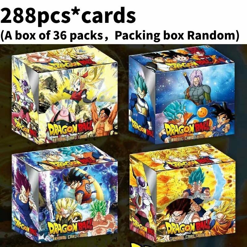 Весёлый набор игровых карточек на английском языке с яркими упаковками из серий Ю-ги-о и Наруто